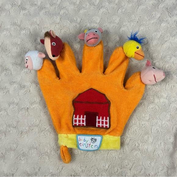 Baby Einstein Toys Baby Einstein Hand Puppet Glove Orange Yellow